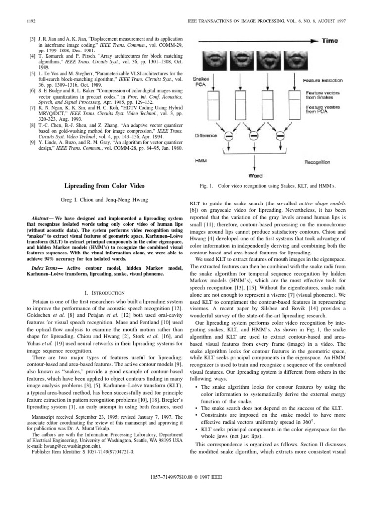 Novel Machine Lip Reading System | PDF | Speech Recognition ...