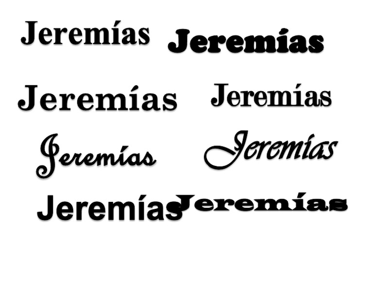 Jeremias Letras | PDF