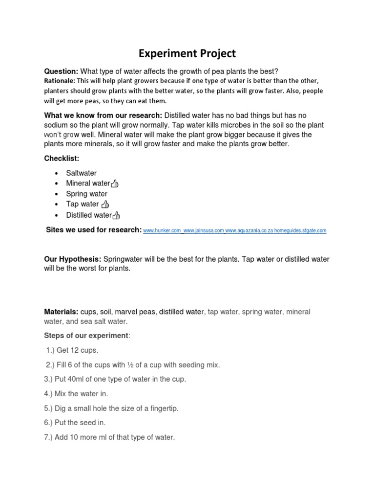 Plant Experiment 1 | PDF | Plants | Landscape