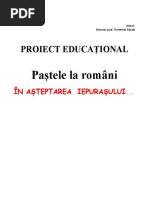 Corciovei Proiect Didactic Povestea Iepurasului de Paste PDF | PDF