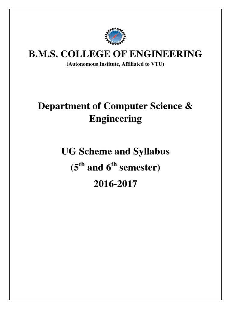 V and VI Semester Syllabus PDF | PDF | Java Servlet | Internet Of Things