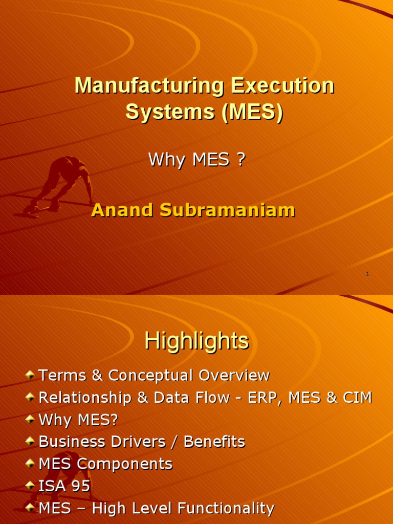 Manufacturing Execution Systems (MES) | PDF | Scheduling (Production ...