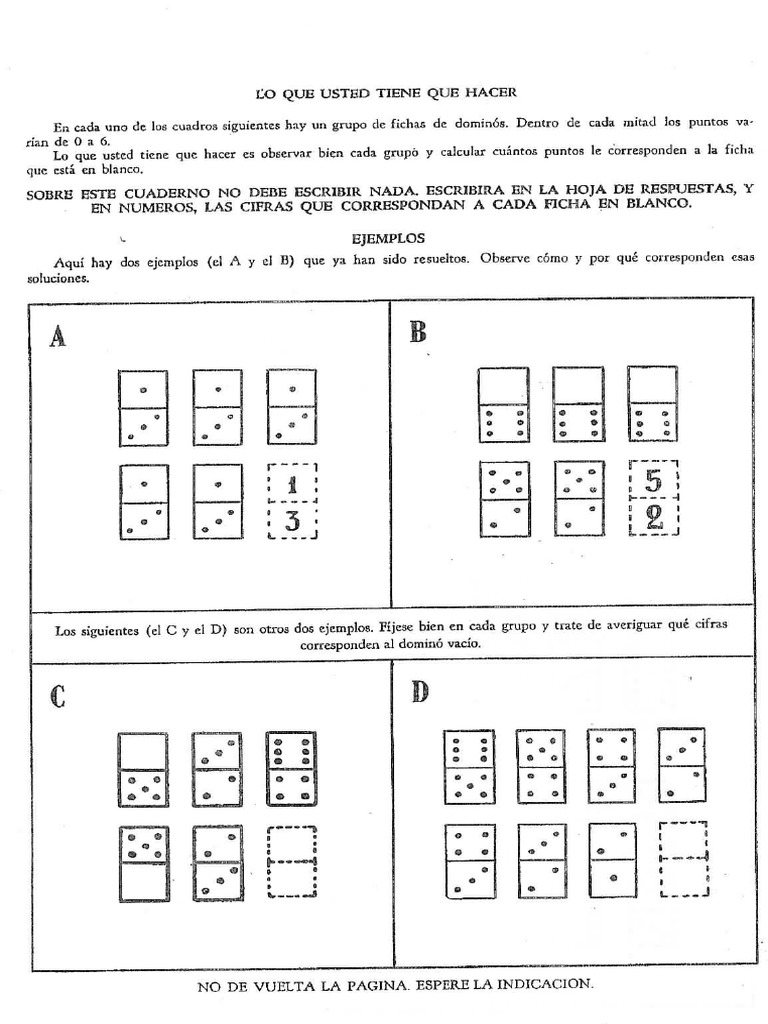 TEST-DE-DOMINOS d48-Cuaderno-de-Prueba PDF | PDF