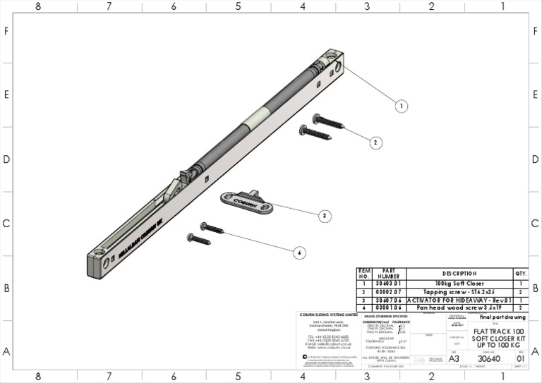 FLAT TRACK 100 SOFT CLOSER KIT UP TO 100 KG Rev.01 28.04.2017 | PDF ...