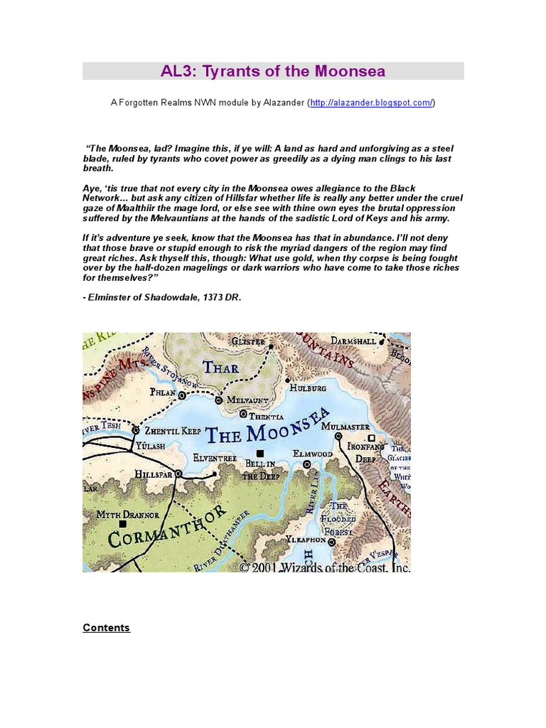 Tyrants of The Moonsea Readme | PDF | Directory (Computing) | Leisure