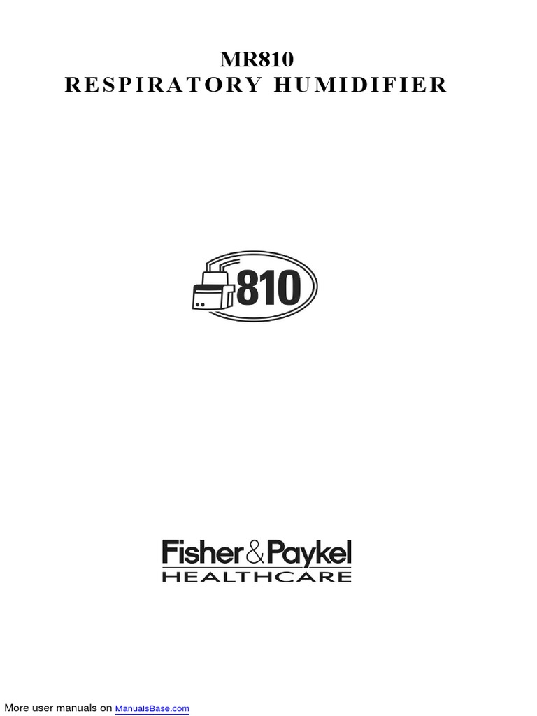 Technical Manual: MR810 Respiratory Humidifier | PDF | Fuse (Electrical ...