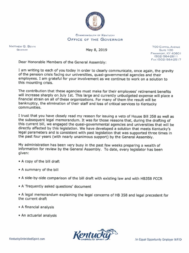 General Assembly Letter | PDF