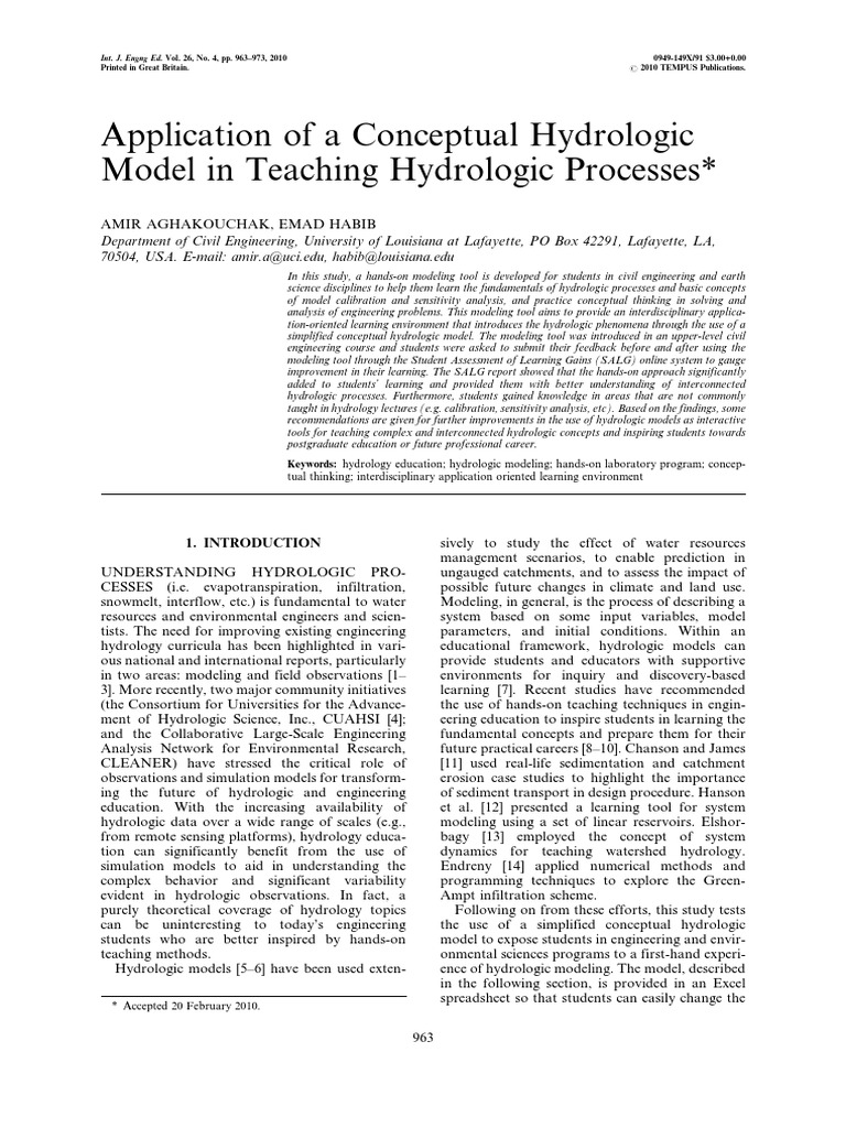 Paper Modelo HBV | PDF | Conceptual Model | Evapotranspiration
