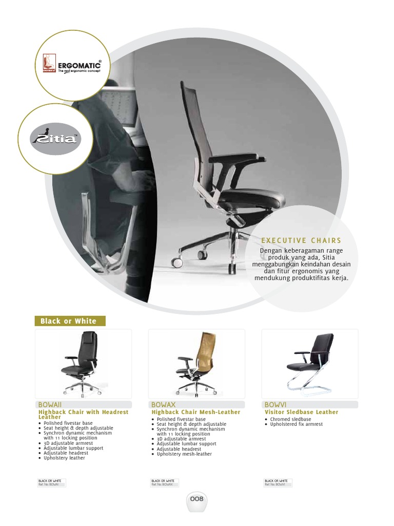 Ergomatic Executive Chairs | PDF | Chair | Home
