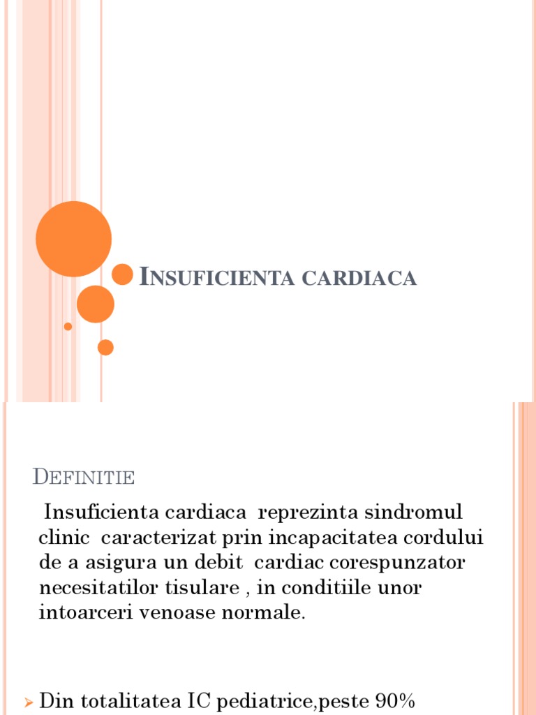 Insuficienta Cardiaca Prezentare | PDF