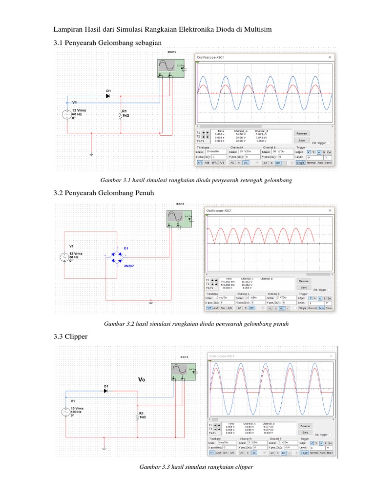 Simulasi Rangkaian Dioda di Multisim | PDF | Sains & Matematika | Komputer