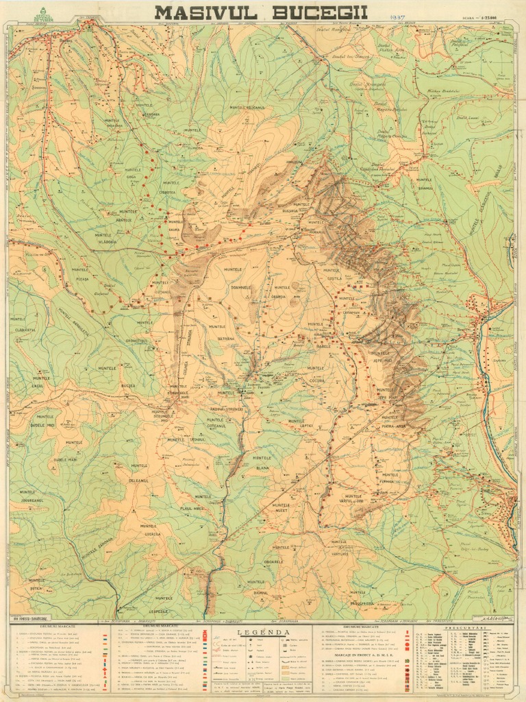 Harta Veche Bucegi PDF | PDF