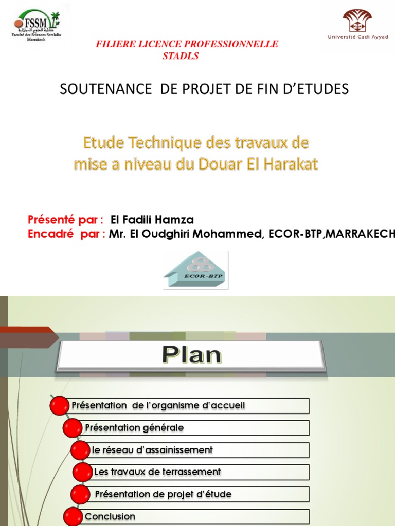 Soutenance PFE | PDF | Assainissement | Plaie