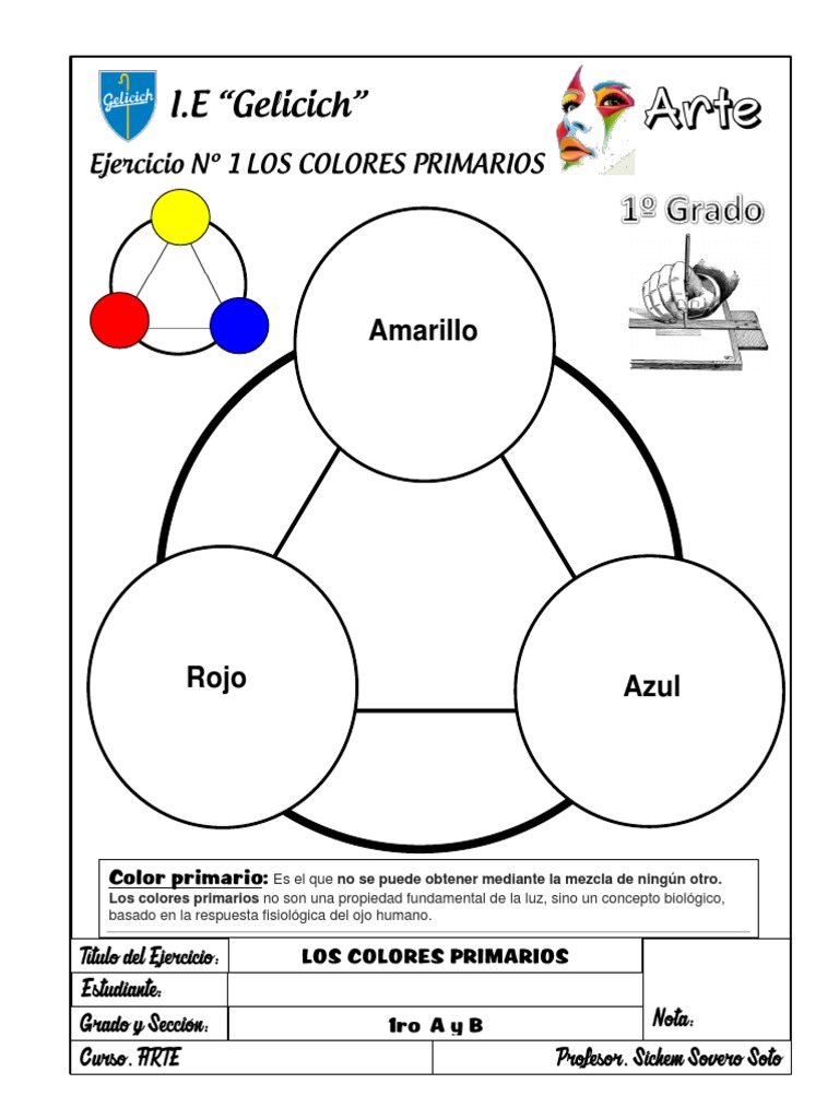 Los Colores Primarios Secundarios Terciarios PDF | PDF