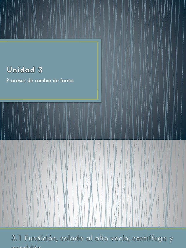 3.1 Procesos de Cambio de Forma | Descargar gratis PDF | Fundición ...