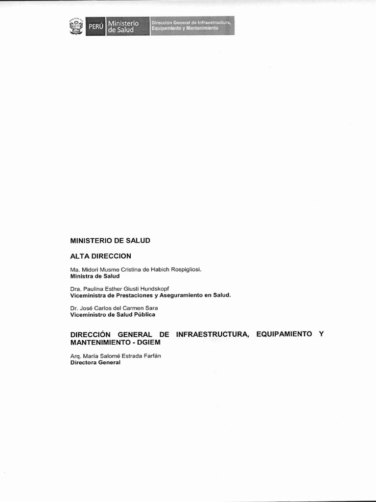 2014 NTS N110 RM 660 Infraestructura y Equipamiento de Eess Segundo Nivel Att PDF | PDF ...