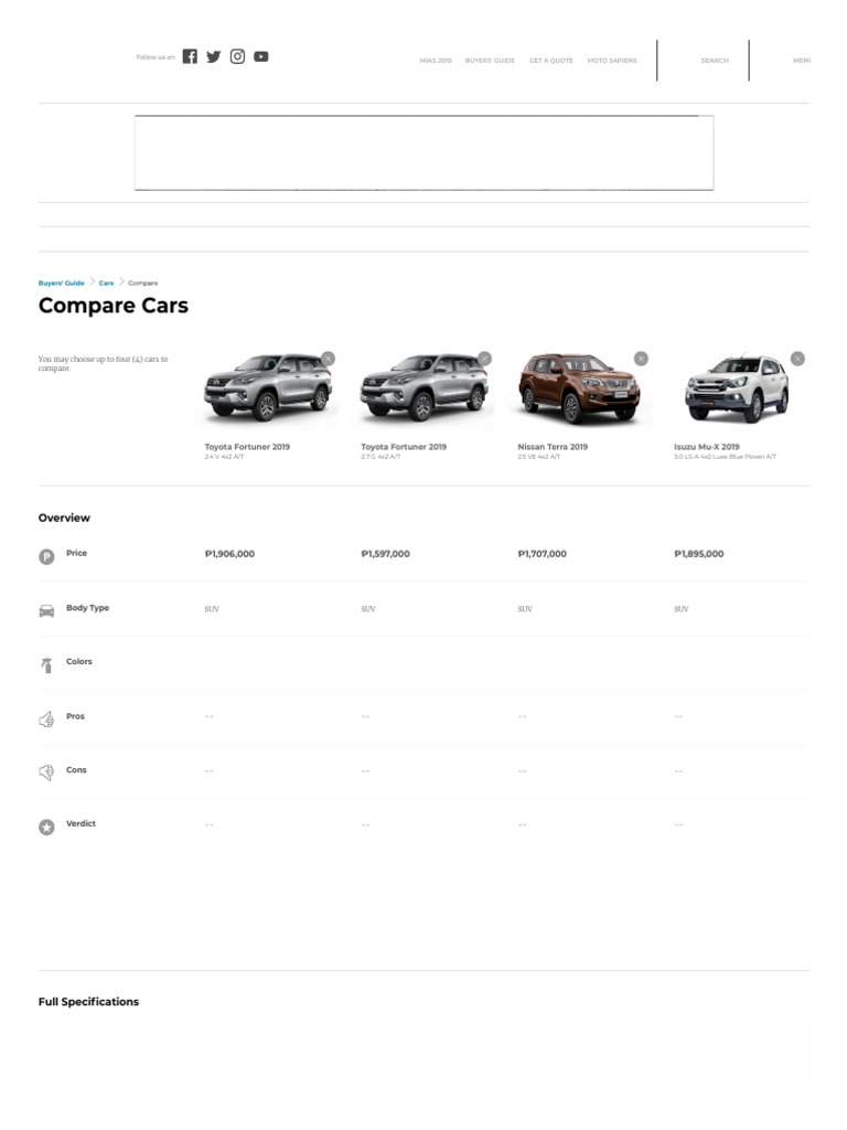 Car Comparison Report | PDF | Anti Lock Braking System | Sports Cars