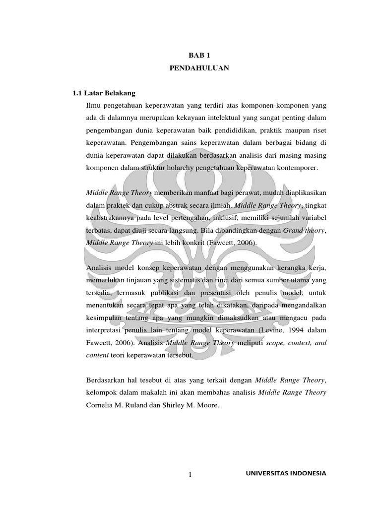 Makalah Middle Range Theory Cornelia M. Ruland Dan Shirley M. Moore 23 ...