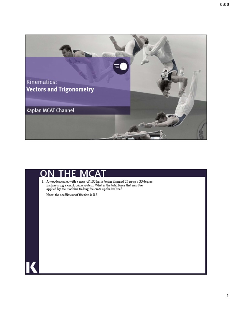 Kaplan Worksheet Kinematics - Vectors+and+Trig+Student+Piece | PDF | Euclidean Vector ...