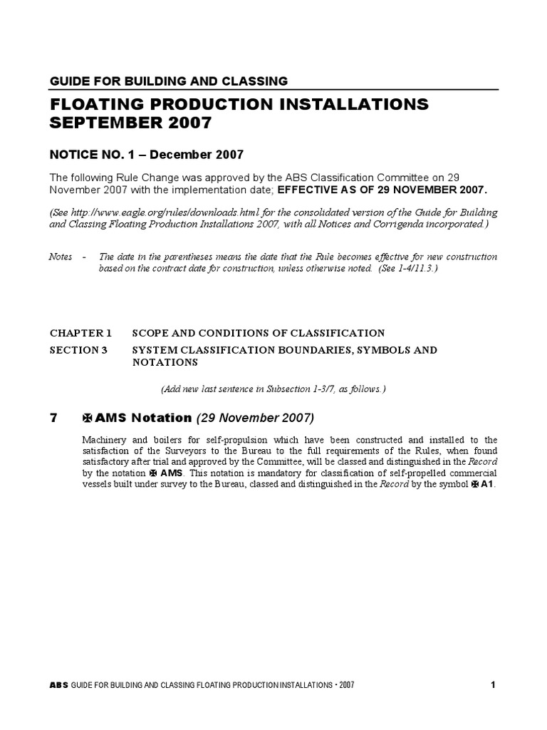 Guide For Building and Classing - Floating Production Installations ...