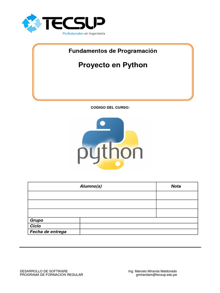 Laboratorio Python | PDF | Python (lenguaje de programación ...