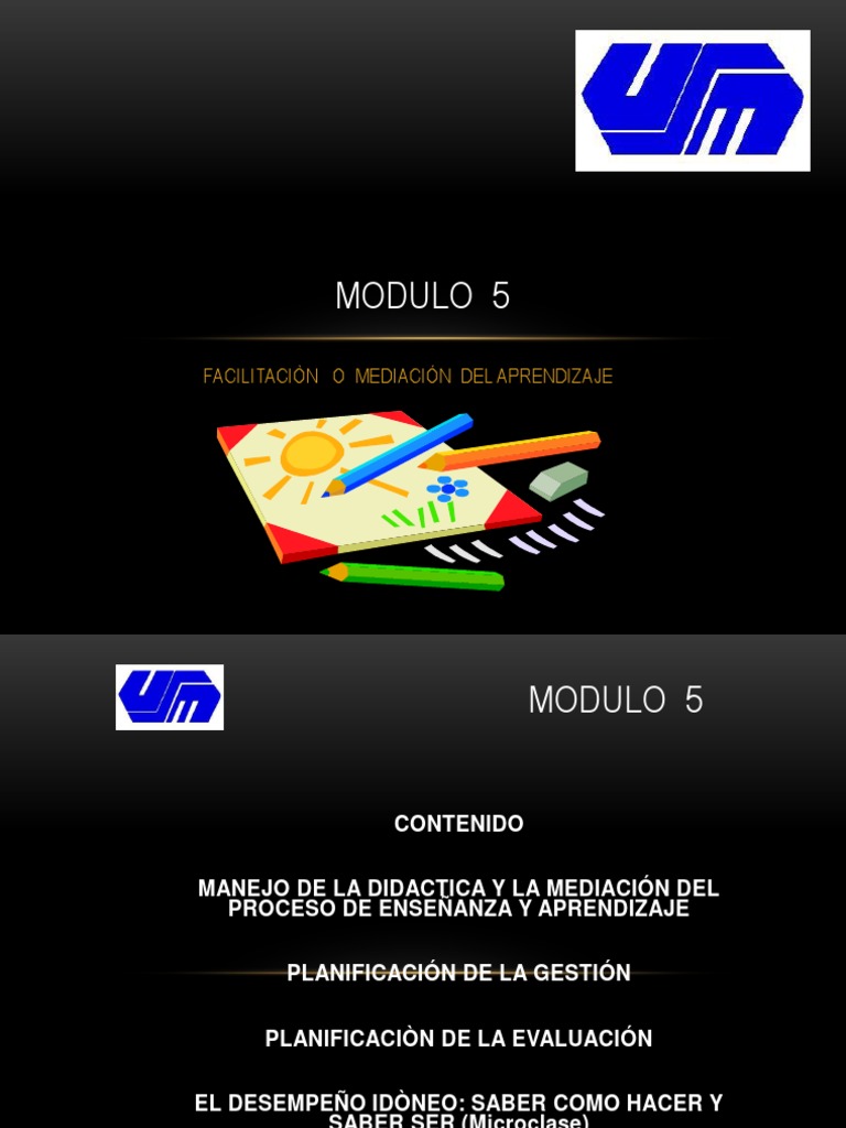 Componente Docente Módulo - 5 | PDF | Planificación | Evaluación