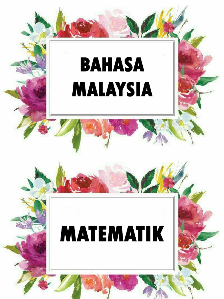 Design Sudut Mata Pelajaran | PDF