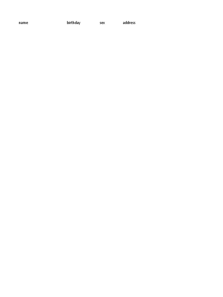 Blank Excel File | PDF