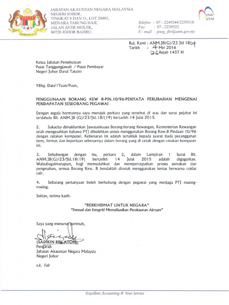 Penggunaan Borang Kew 8 PDF | PDF