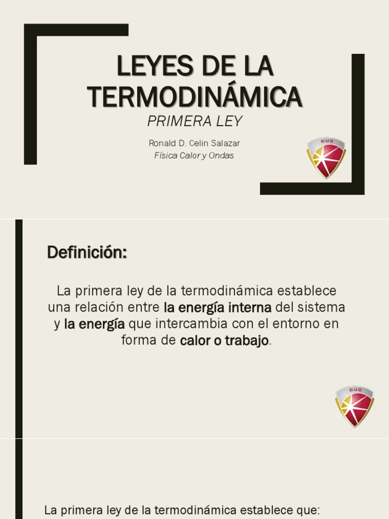 Leyes de La Termodinámica | Termodinámica | Calor