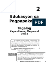 EsP1 Q2 Week1 Pagmamahal at Paggalang Sa Mga Magulang | PDF