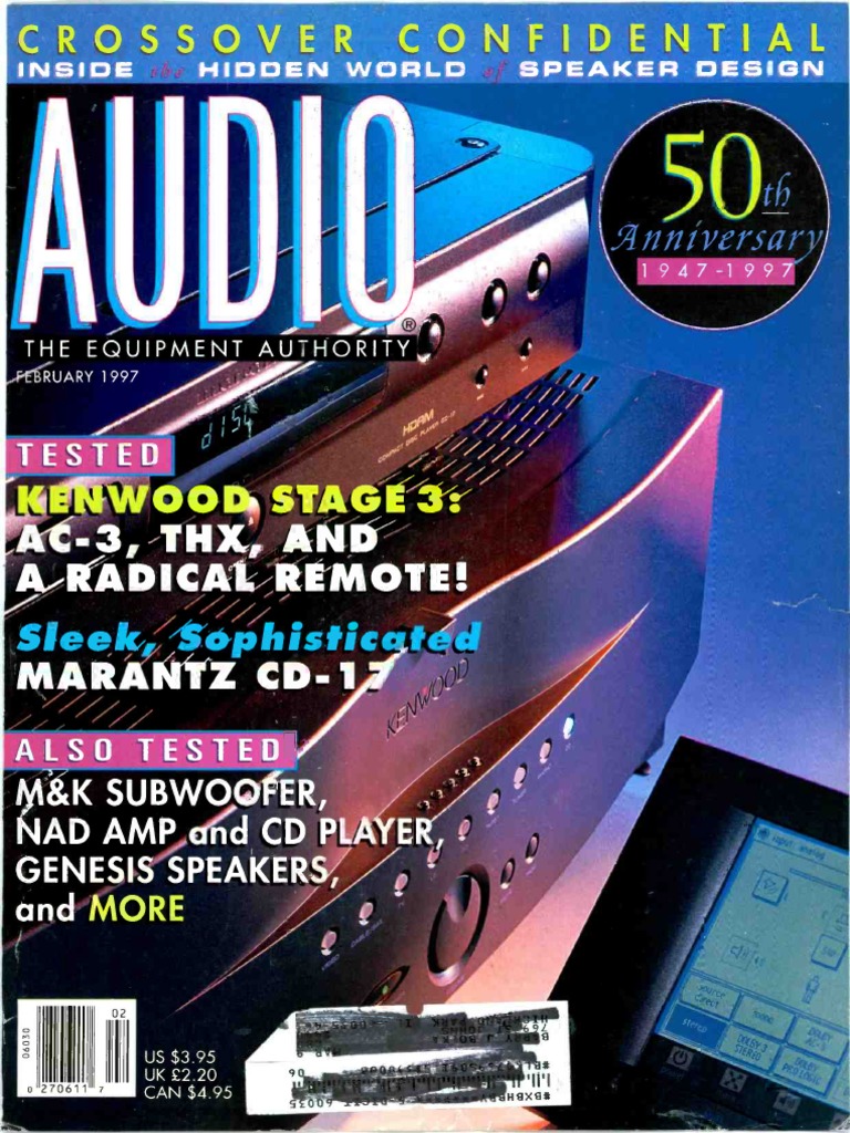 Audio 1997 02 PDF | PDF | Sound Recording And Reproduction | Loudspeaker