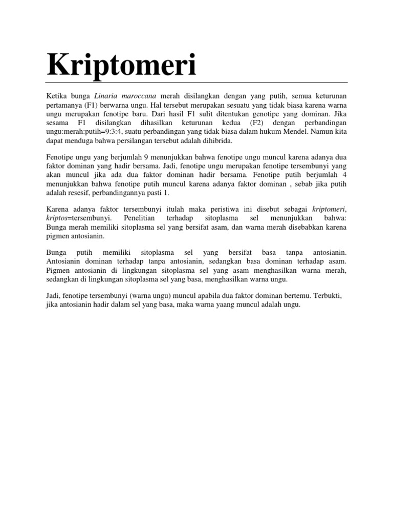 Kriptomeri | PDF