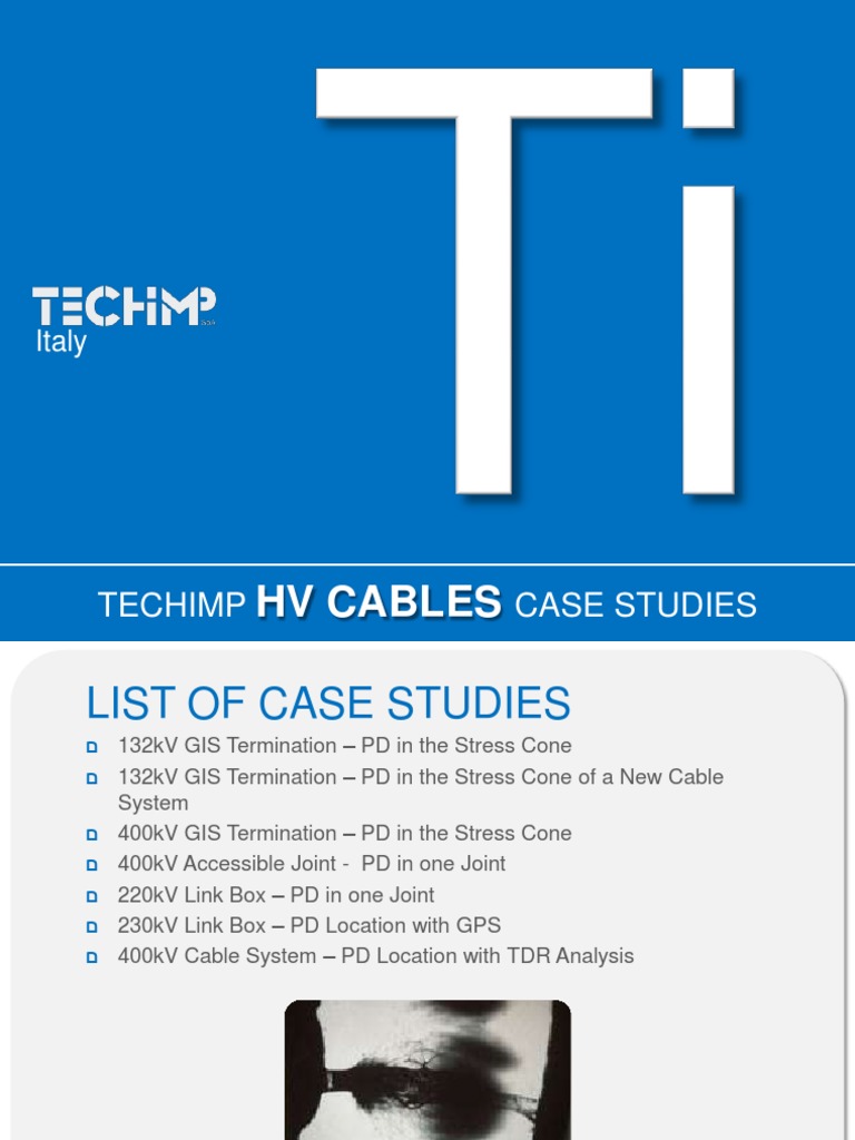 Analysis of Partial Discharge Activity in High Voltage Cable ...