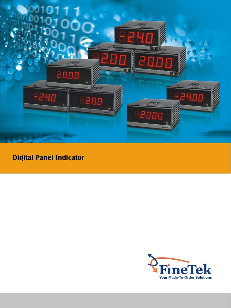 PI Digital Panel Indicator - B0 | PDF | Power Supply | Alternating Current