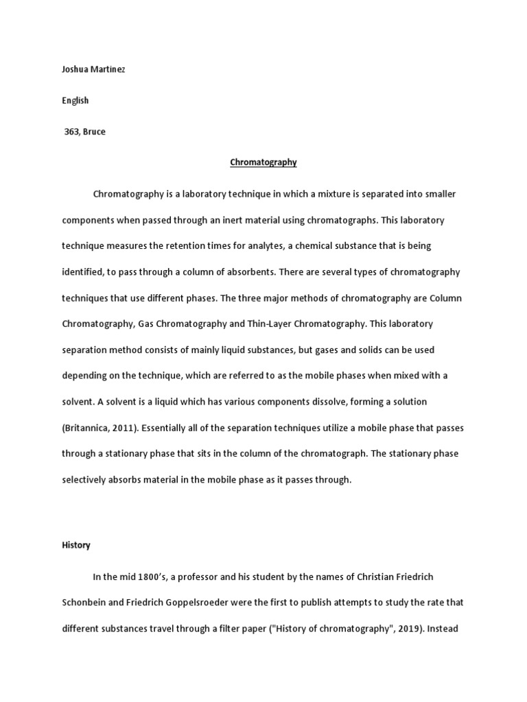 Extended Definition | PDF | Chromatography | Elution