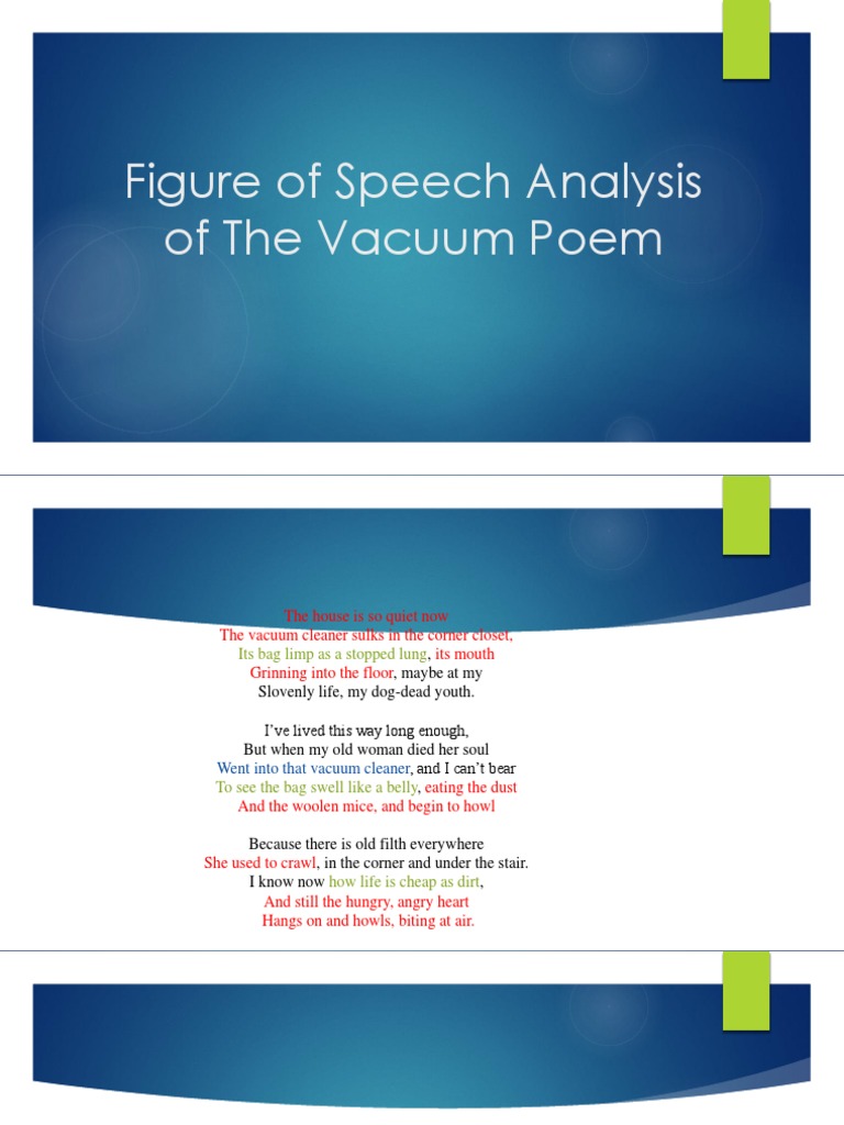 Figure of Speech Analysis of The Vacuum Poem | PDF | Anthropomorphism ...