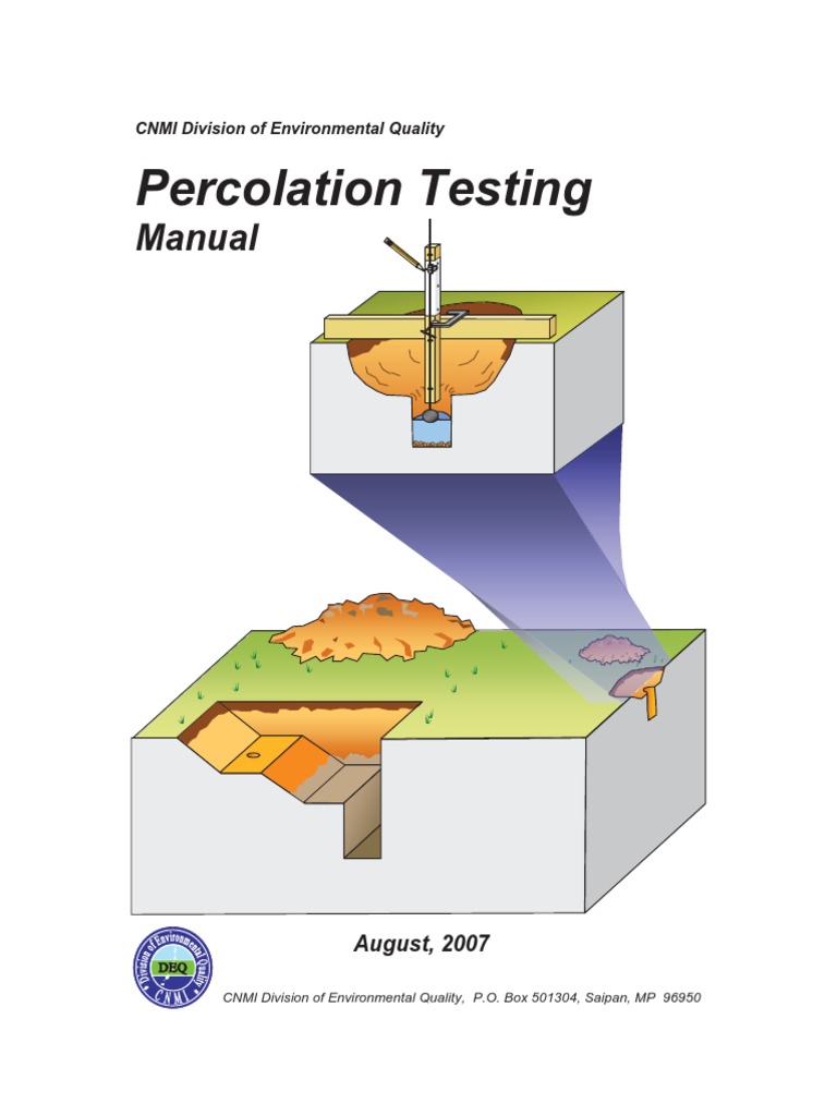 Percolation Test Manual PDF | PDF | Septic Tank | Groundwater