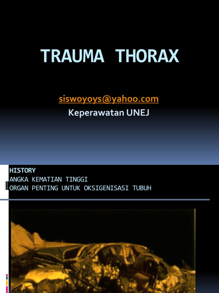Hemothorax Management in Trauma Care | PDF | Thorax | Injury