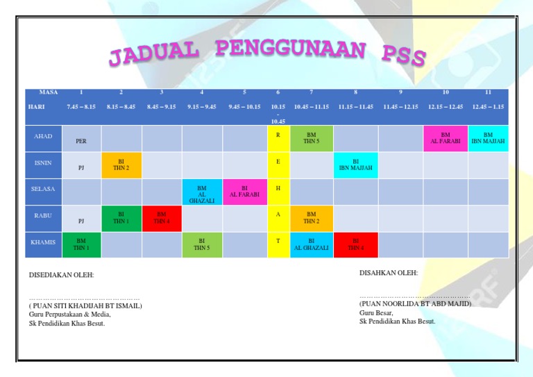 Jadual Pss 2019 | PDF