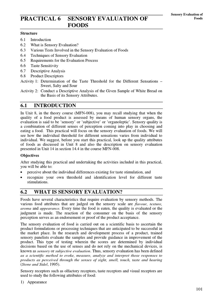 Proximate Analysis of Food | PDF | Taste | Senses