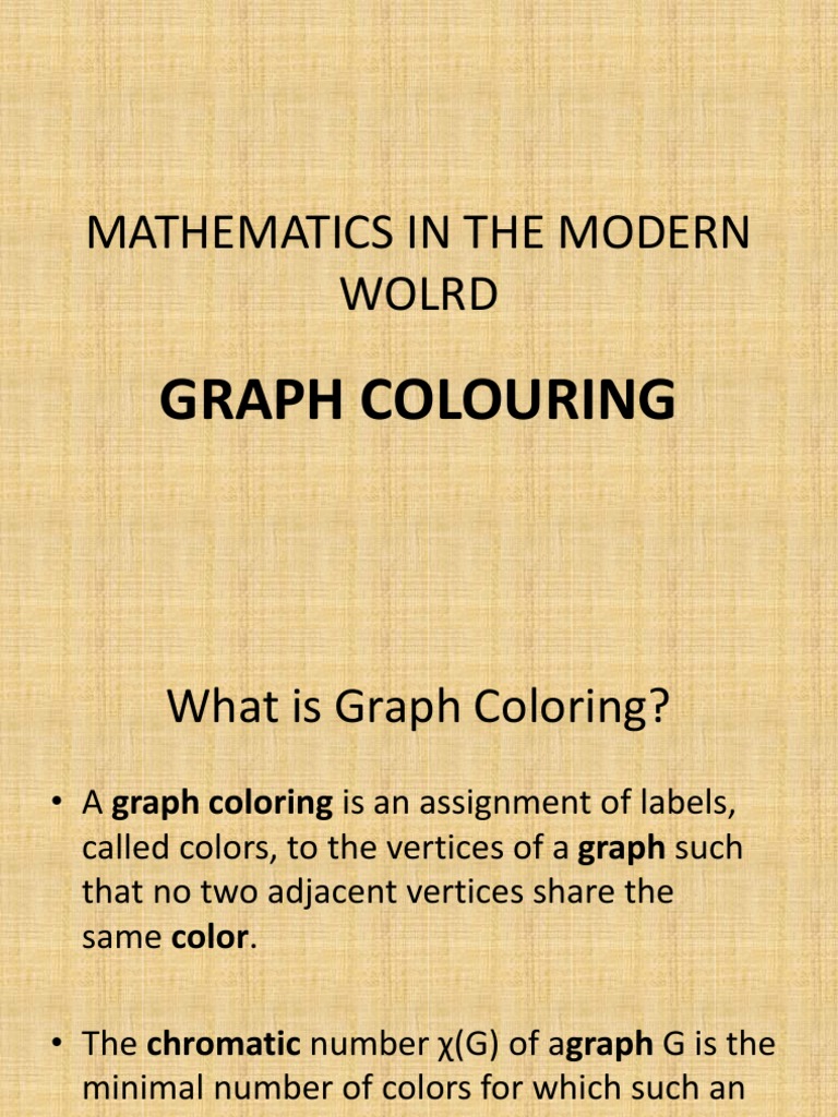 Graph Coloring | PDF | Vertex (Graph Theory) | Applied Mathematics