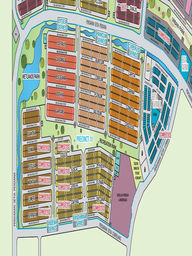 Setia Alam P11 Plot Plan | PDF