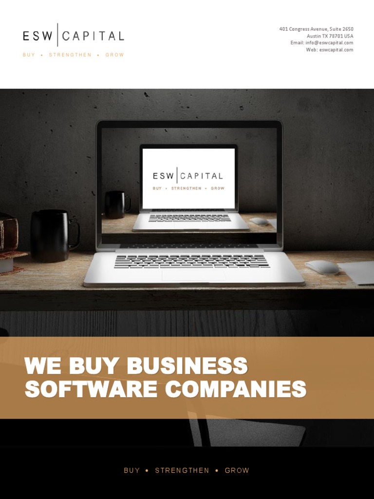 ESW Capital: Acquisitions in Software | PDF | Mergers And Acquisitions ...