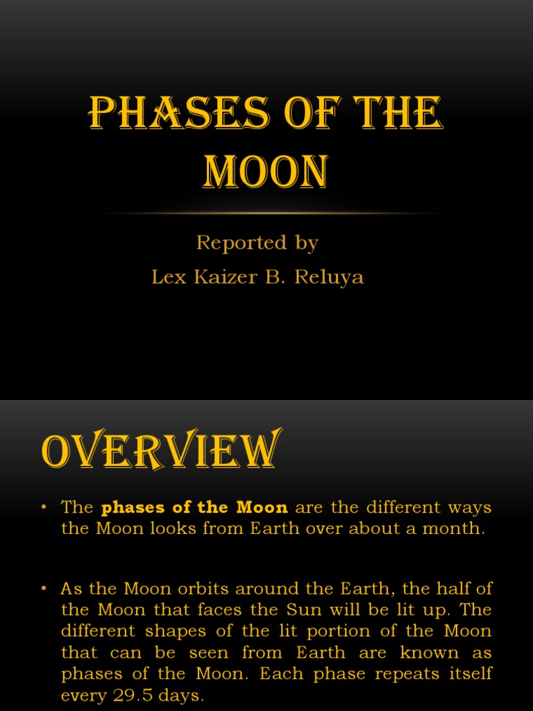 Phases of The Moon | PDF | Moon | Planetary Science
