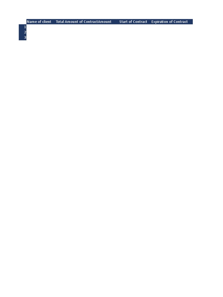 Client Contract Summary Report | PDF