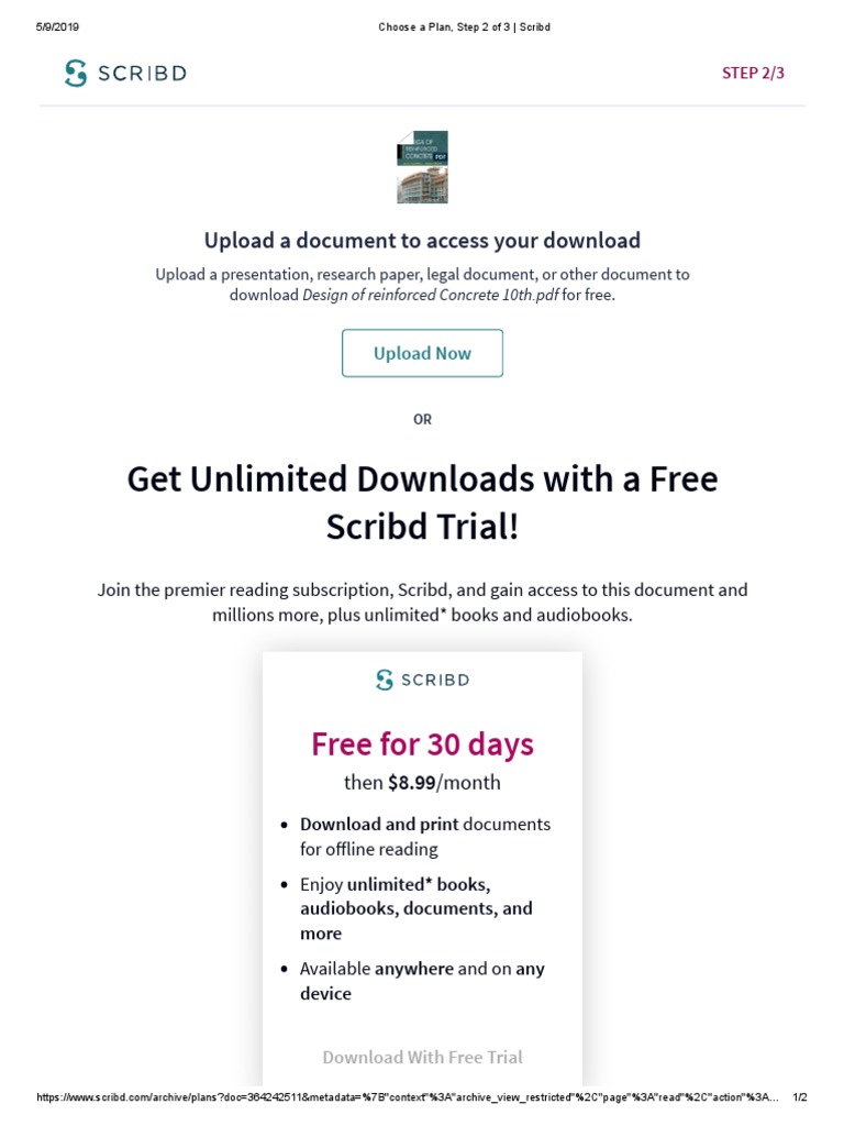 Get Unlimited Downloads With A Free Scribd Trial! | PDF | Scribd ...