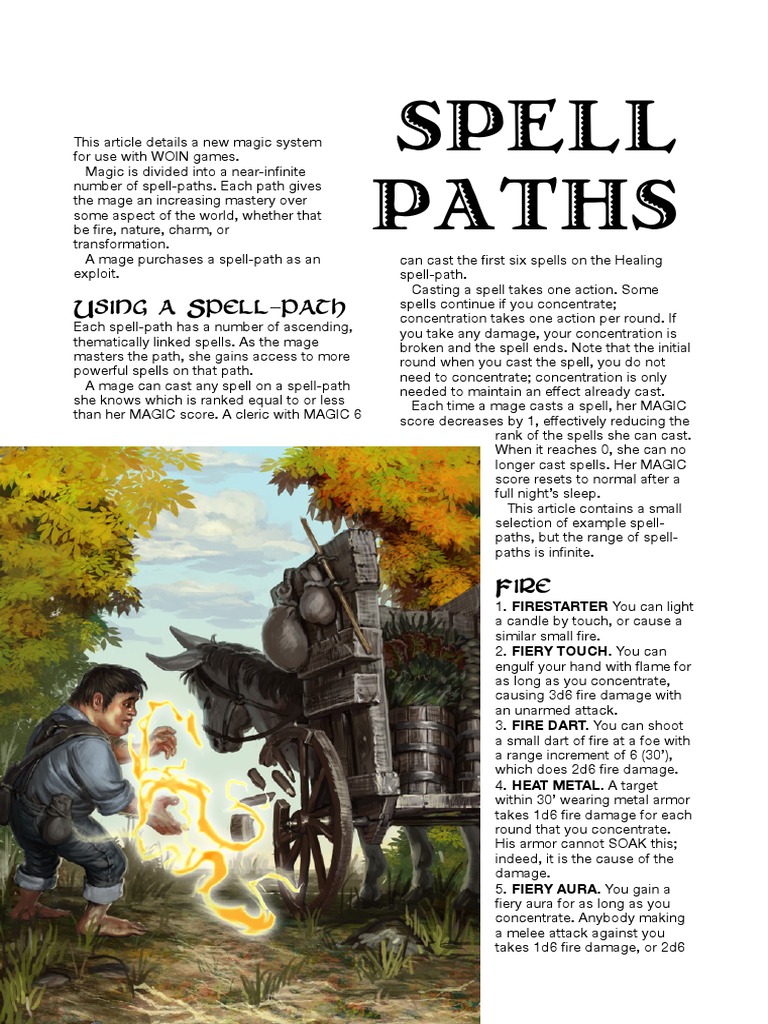 Spell Paths: Using A Spell-Path | PDF | Fires | Ice