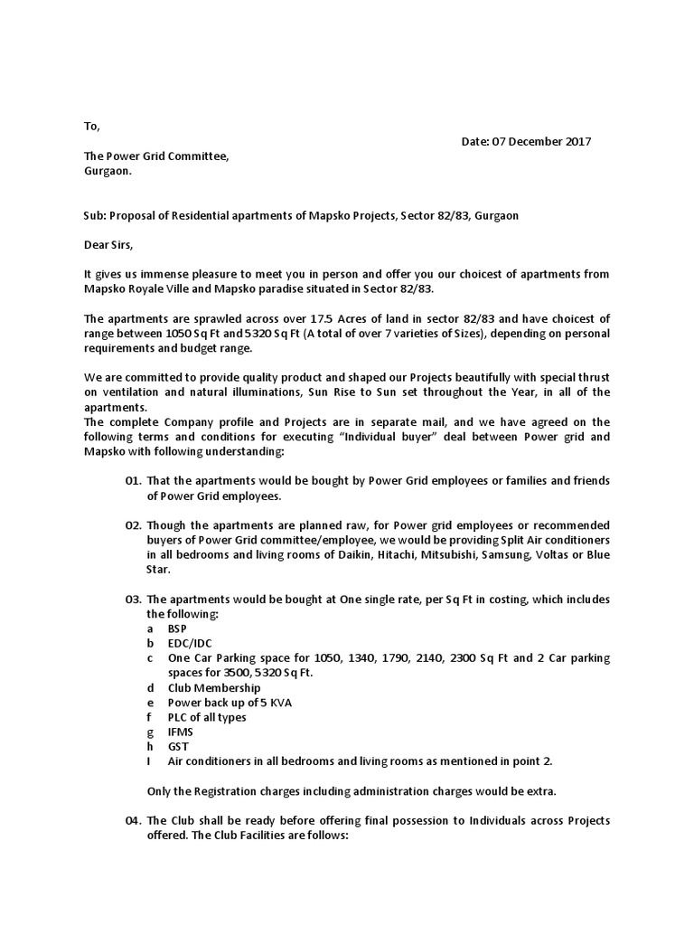 Mapsko Paradise Apartments Proposal | PDF | Apartment