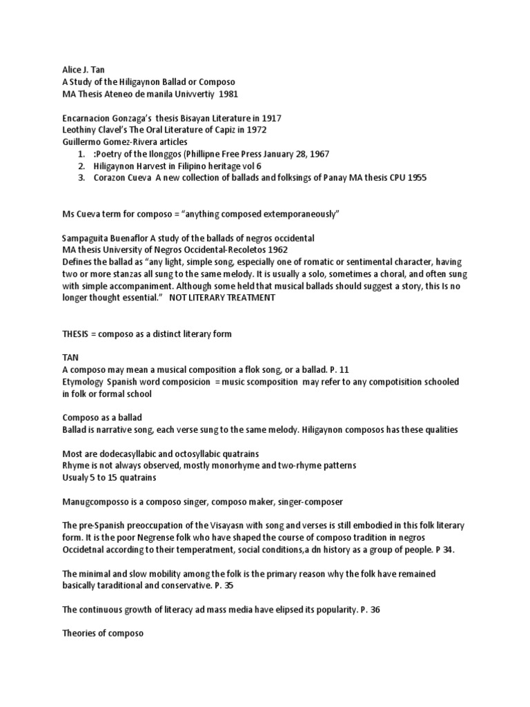 COMPOSO | PDF | Ballad | Songs